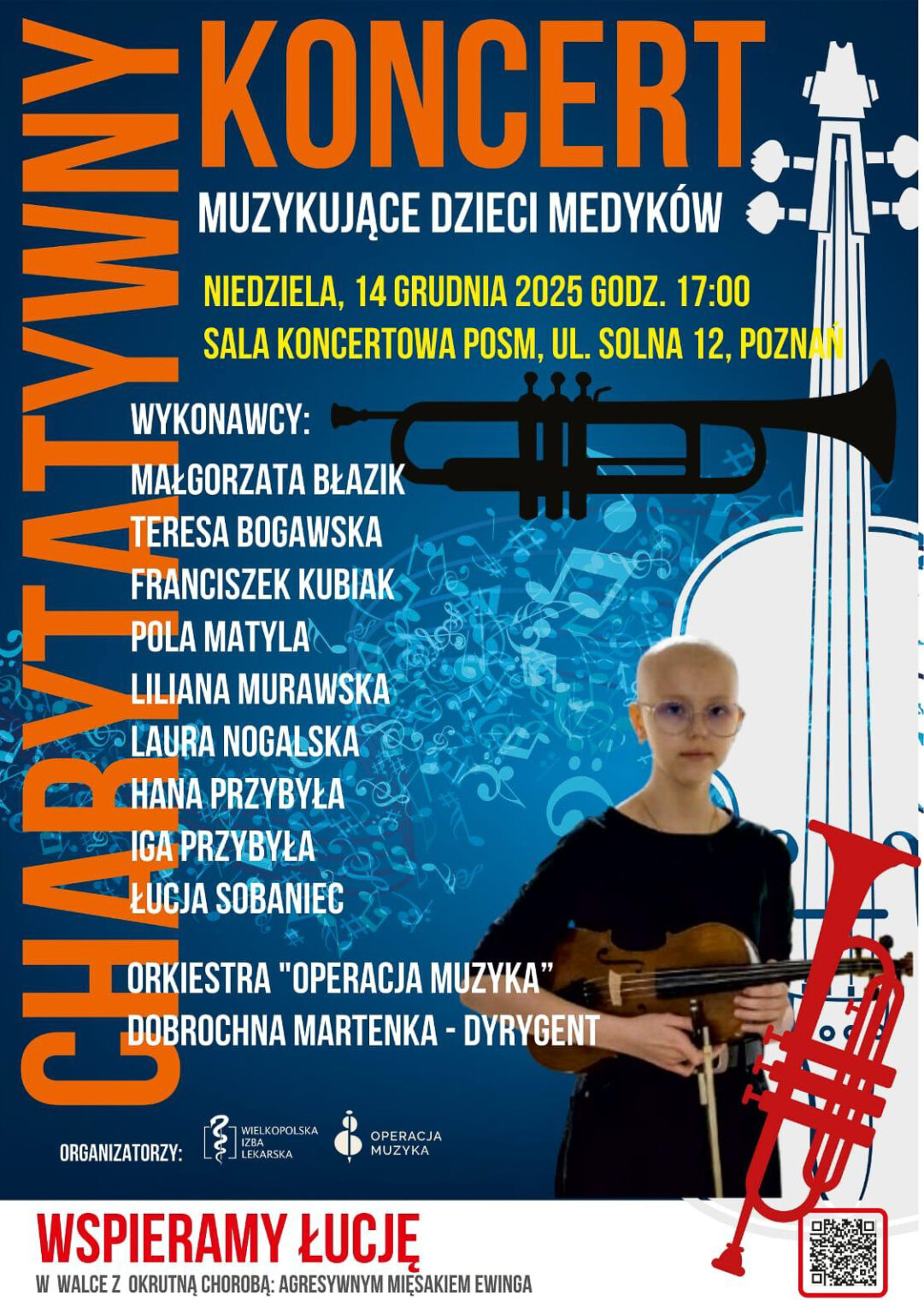 Muzykujące dzieci medyków dla Łucji - Wielkopolska Izba Lekarska